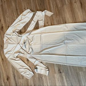 veiled collection | Dresses | Alessandra Tie Waist Satin Maxi Dress M ...